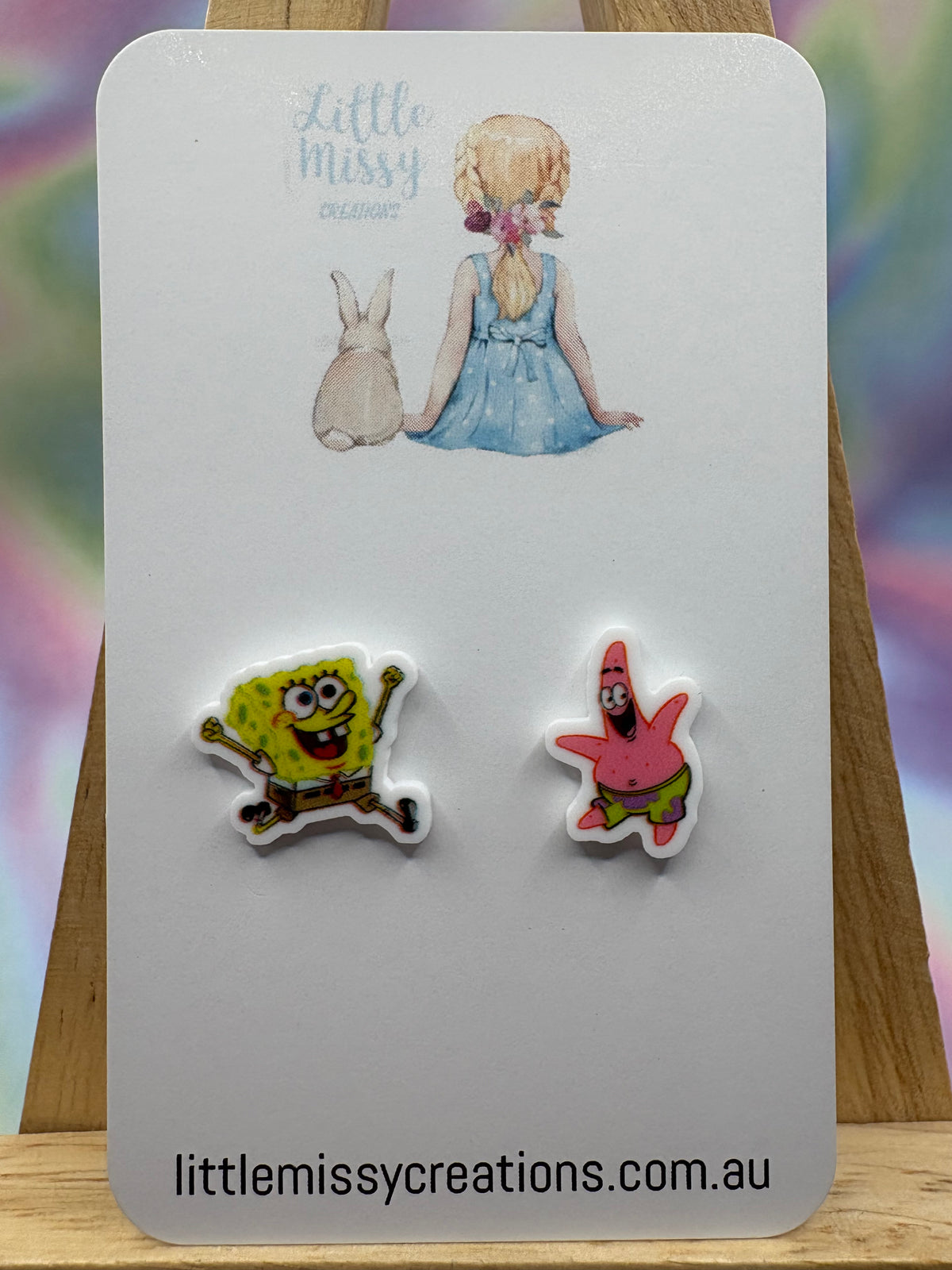 SpongeBob and Patrick Studs — Little Missy Creations